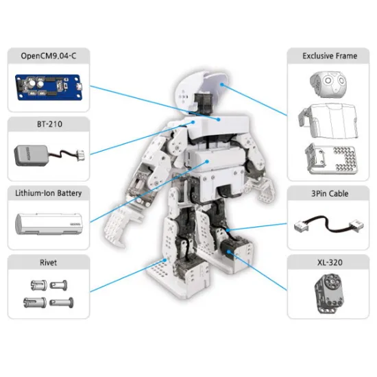 Programmierbarer humanoider Roboter Robotis-Mini