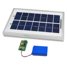 Solar panel for the Arduino board with battery charger